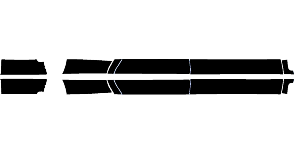 2017-2019 Nissan Titan S, SV, SL 3M Pro Series Clear Bra Rocker Panels ...